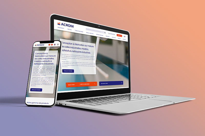 ACROM | Fabricant de colles, adhésifs et mastics industriels